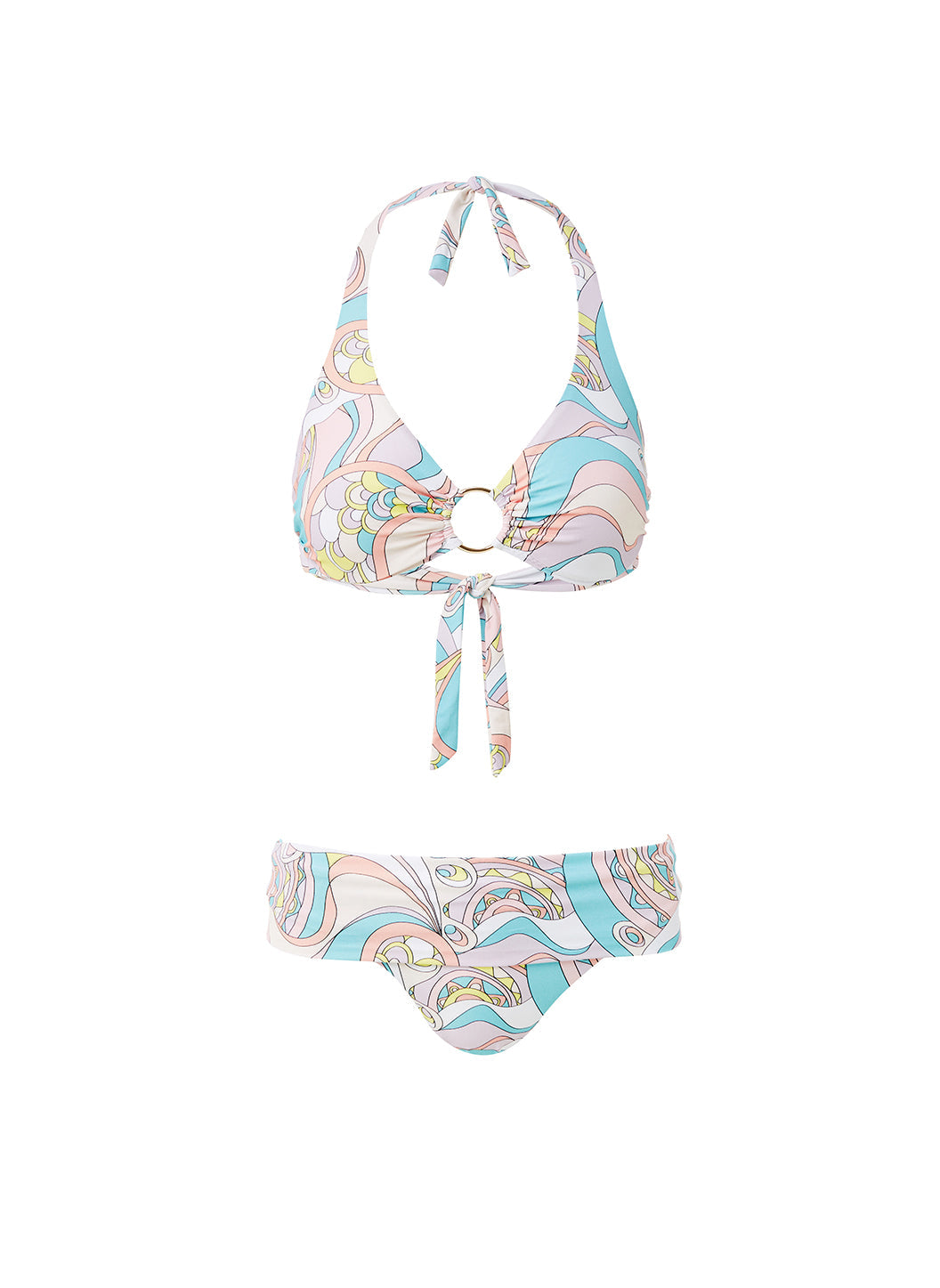 Brussels Riviera Ring Trim Supportive Halterneck Bikini | Melissa ...