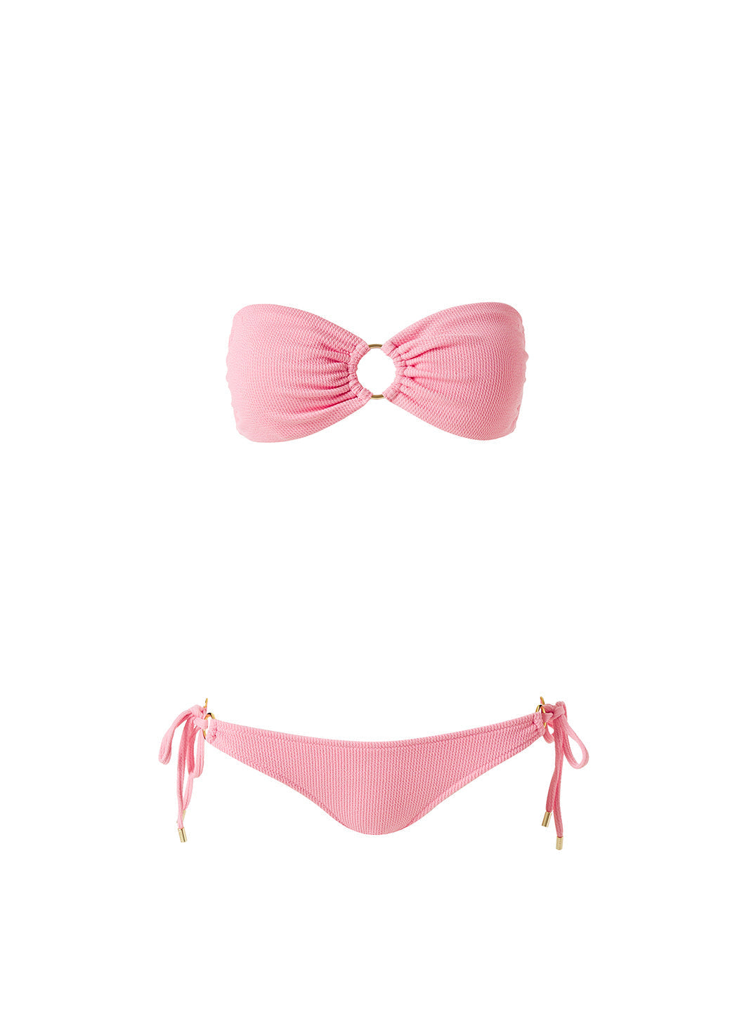 Melissa Odabash Tortola Rose Ridges Tie Side Bikini Bottom | Official ...